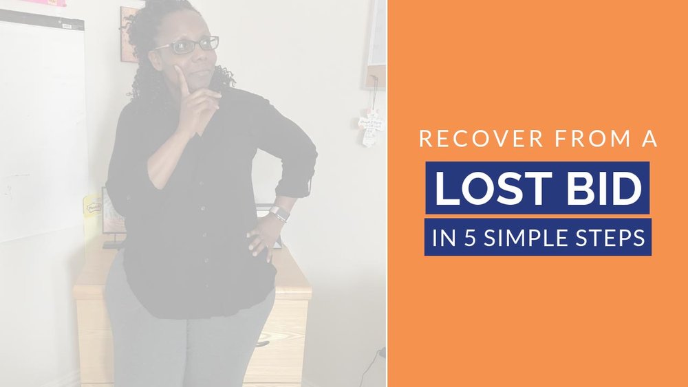 How to recover from a lost BID in 5 simple steps - Felicia Streeter