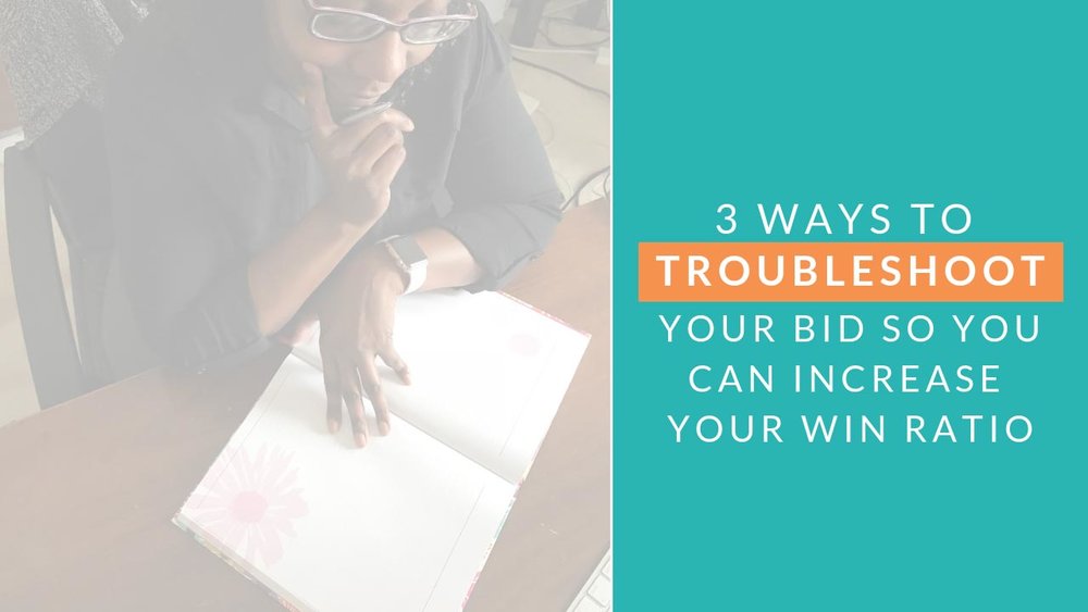 3 Ways to TROUBLESHOOT your bid so you can increase your win ratio ...